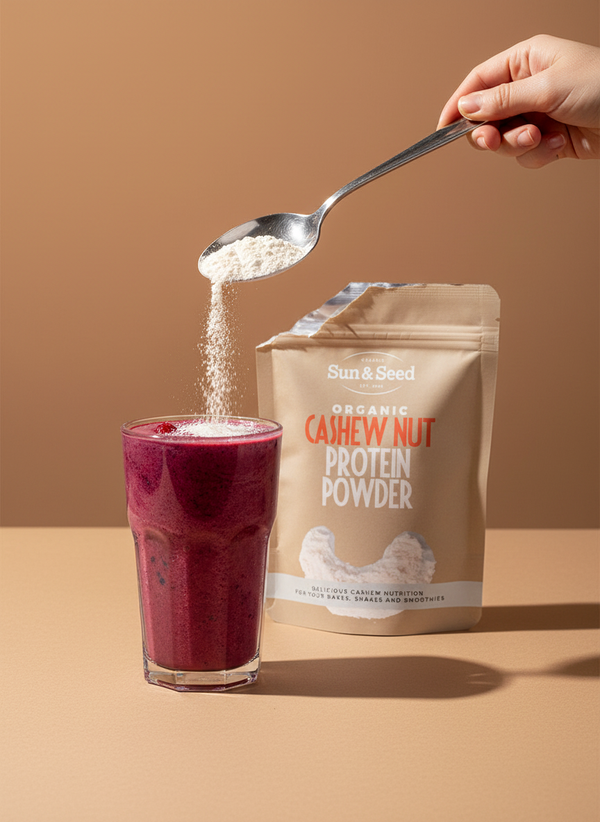 Organic Cashew Nut Protein Powder 300g | High Protein | Vegan | Sun ...