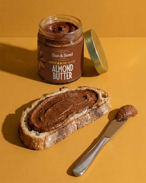 Organic Raw Almond Butter 500g – Sun & Seed