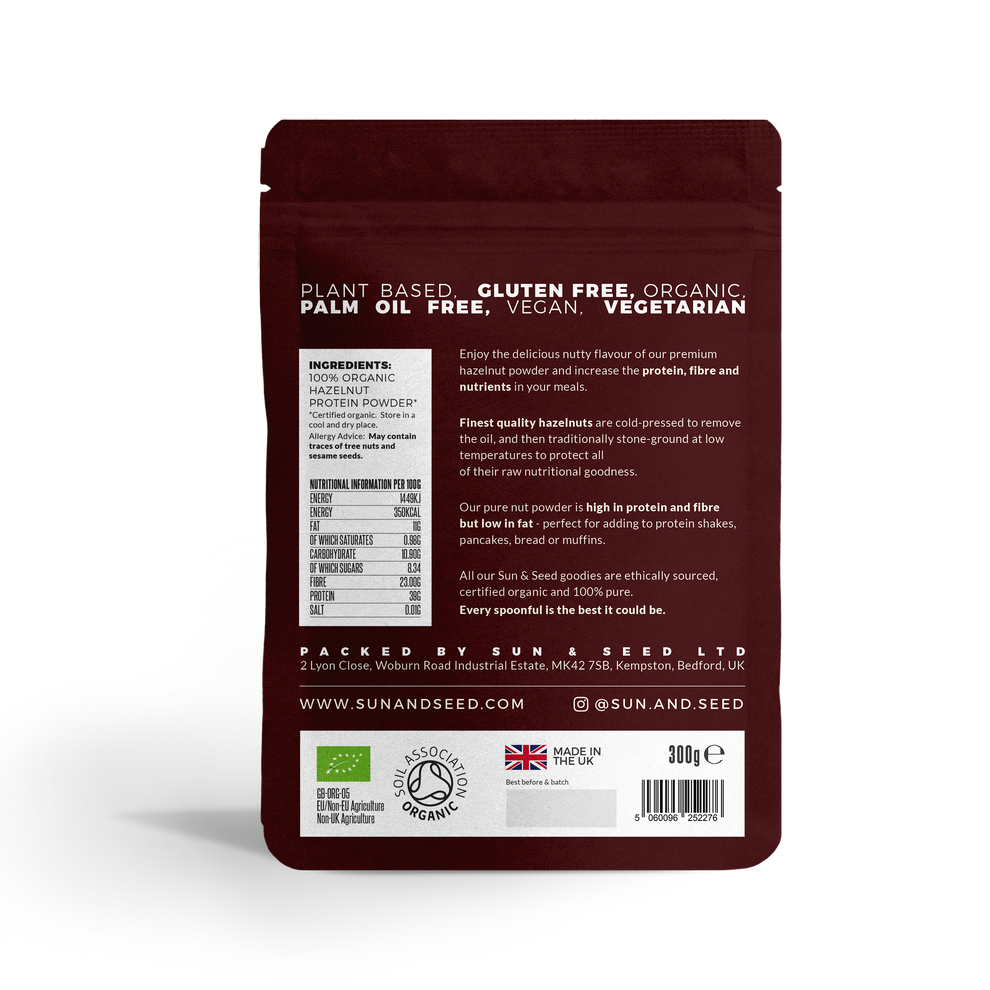 Organic Hazelnut Protein Powder 300g – Sun & Seed