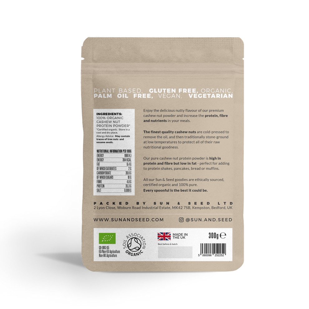 Organic Cashew Nut Protein Powder 300g – Sun & Seed